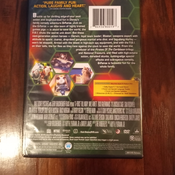 Disney | Media | Walt Disneys Gforce On Dvd | Poshmark